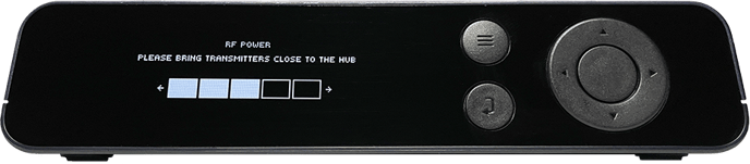 What can I do on the Hub DSP Receiver screen?